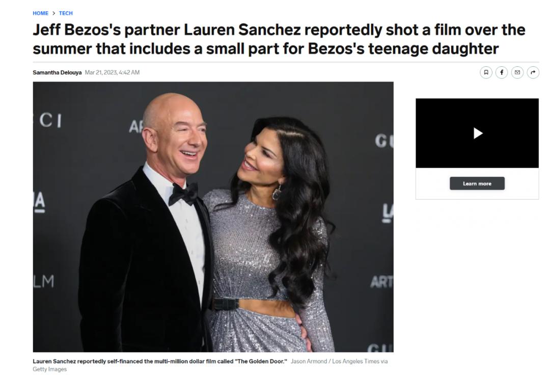 Bezos' Girlfriend Makes Movie, His Chinese Adopted Daughter Stars - iNEWS