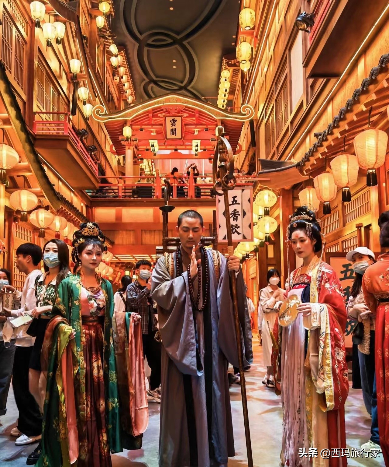 Immersive Tang-style street life, let's be a real Tang Dynasty person ...