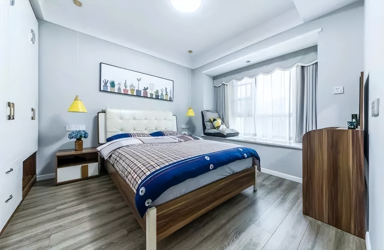 85 square meters mix and match the warm and comfortable colors of the ...