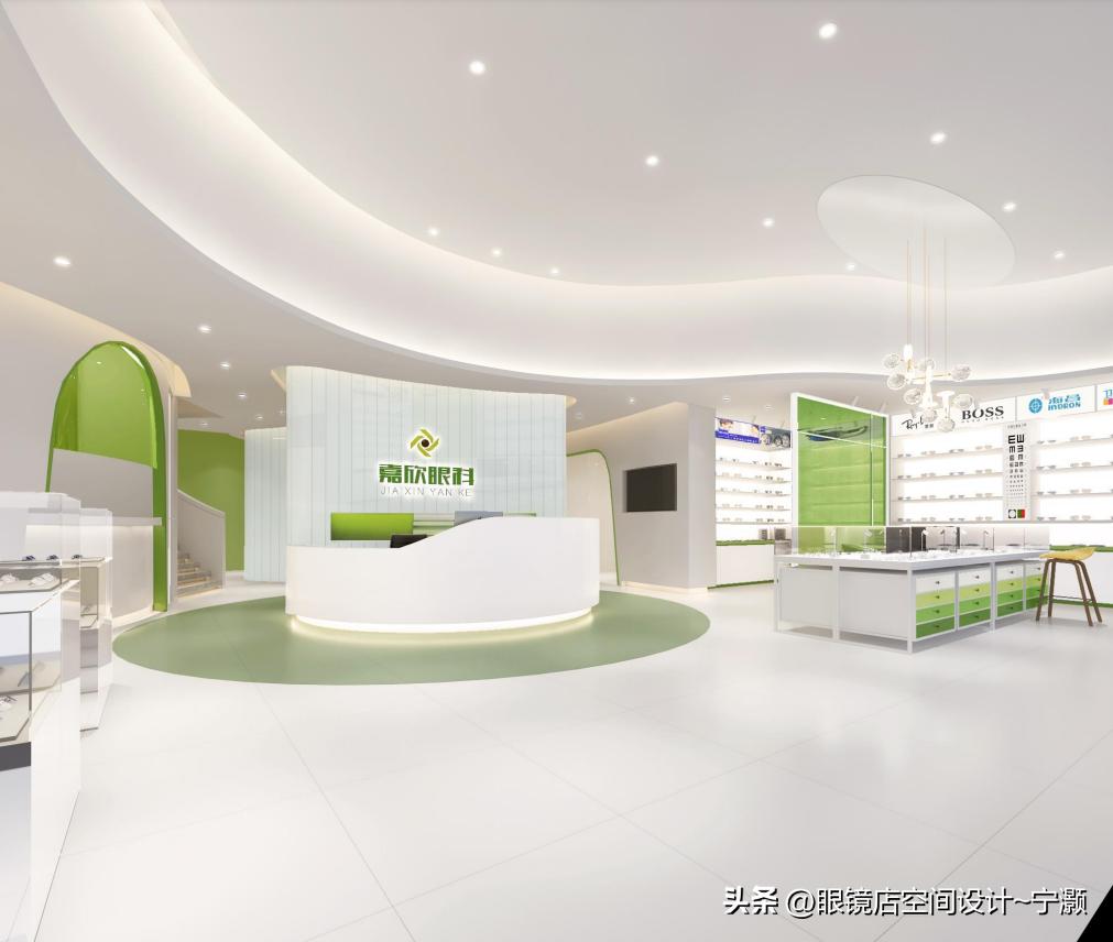 300-square-meter eye hospital design, the visual space presentation of ...
