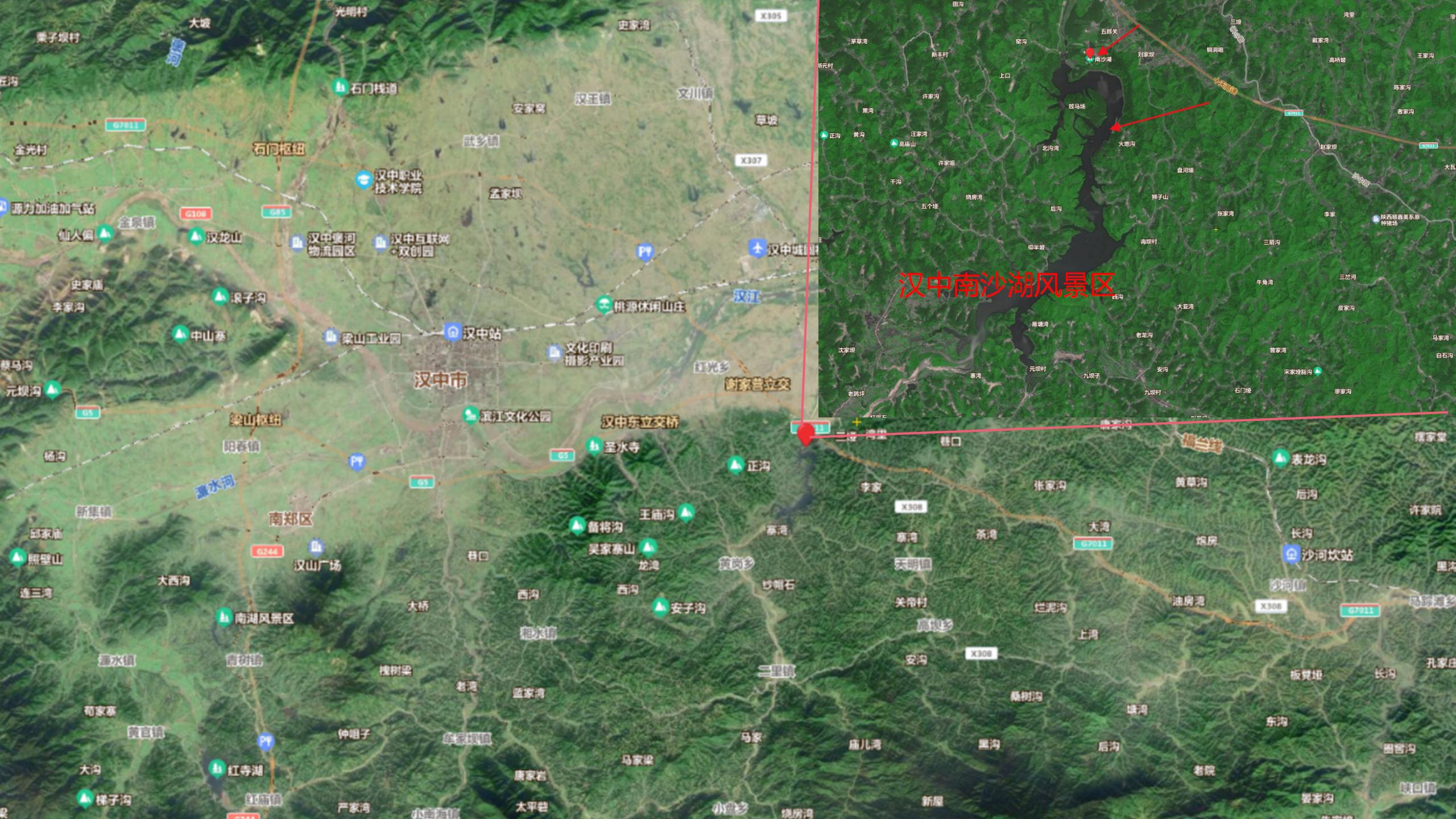 The clear water and blue sky in Hanzhong are becoming a new place for ...