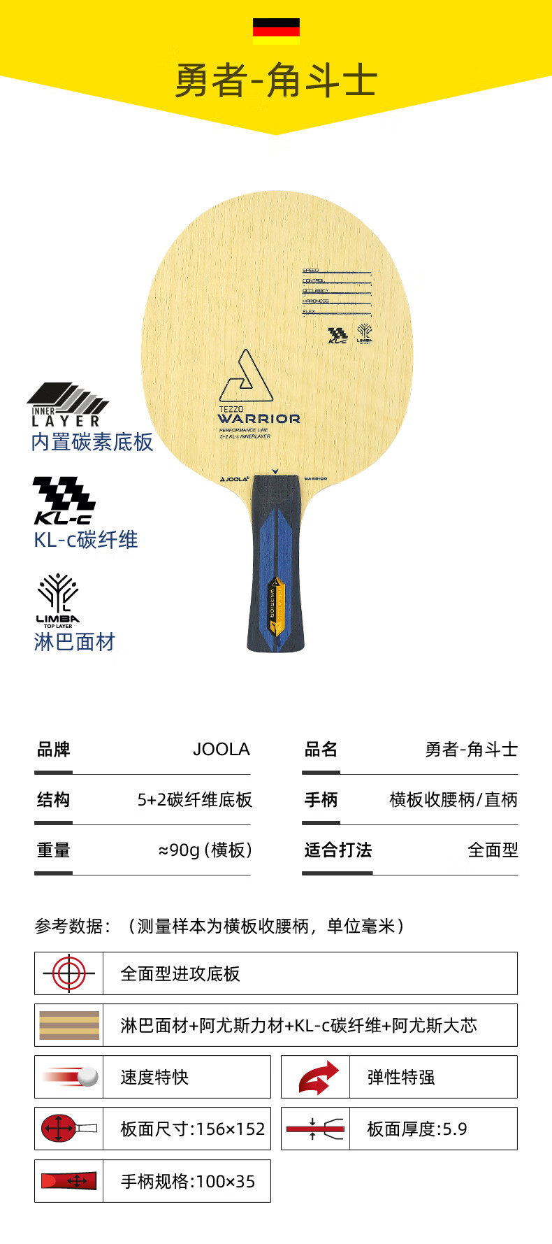 joola brave series table tennis racket is here! Guardian, Sparta ...