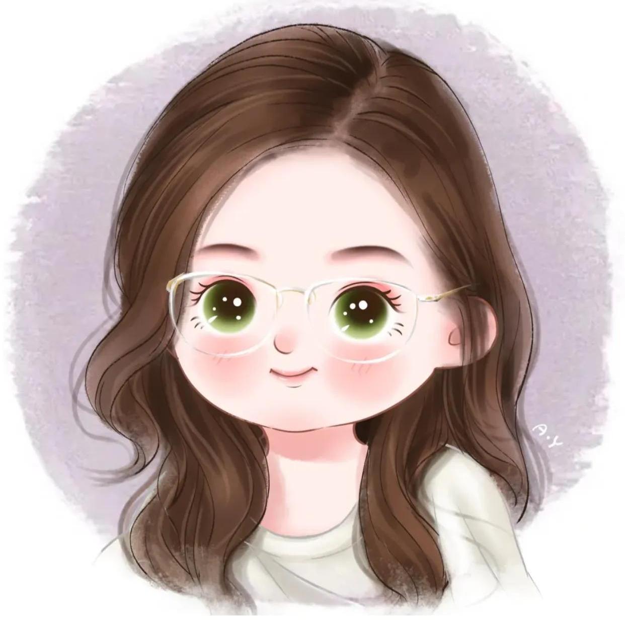 A wave of super cute little girl head portraits, use it with your best ...
