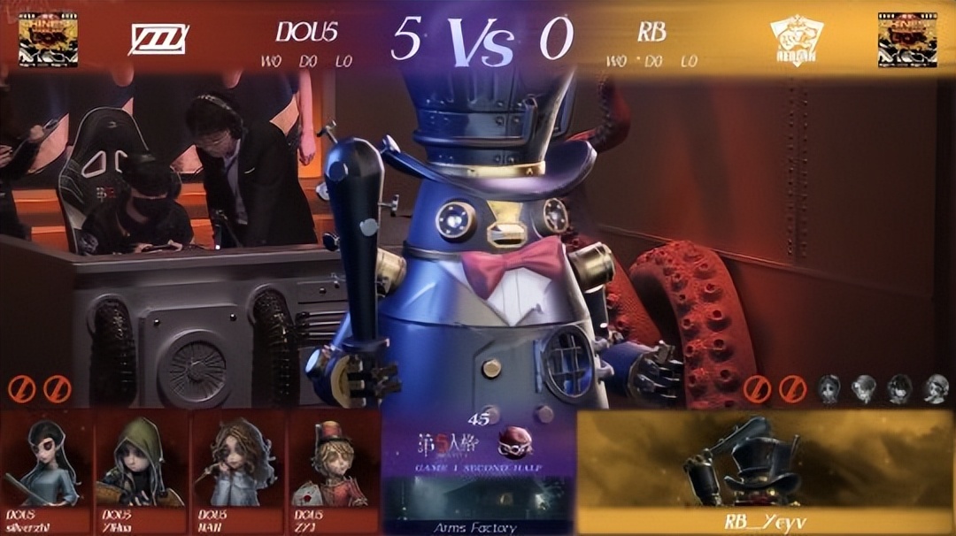 Fifth Personality COA VI:DOU5-DongX made four catches in the first game, the Survivors ...