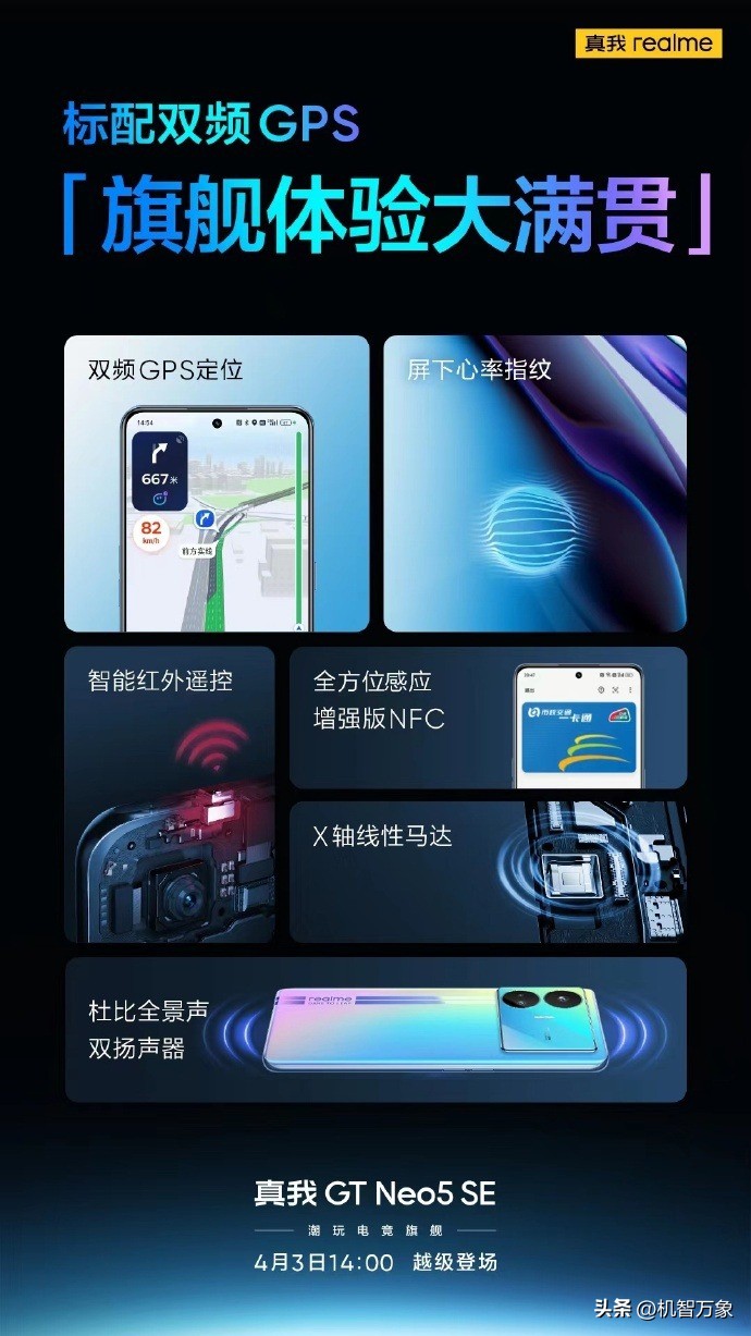 Dual-frequency GPS + off-screen fingerprint + intelligent infrared remote control and other real ...