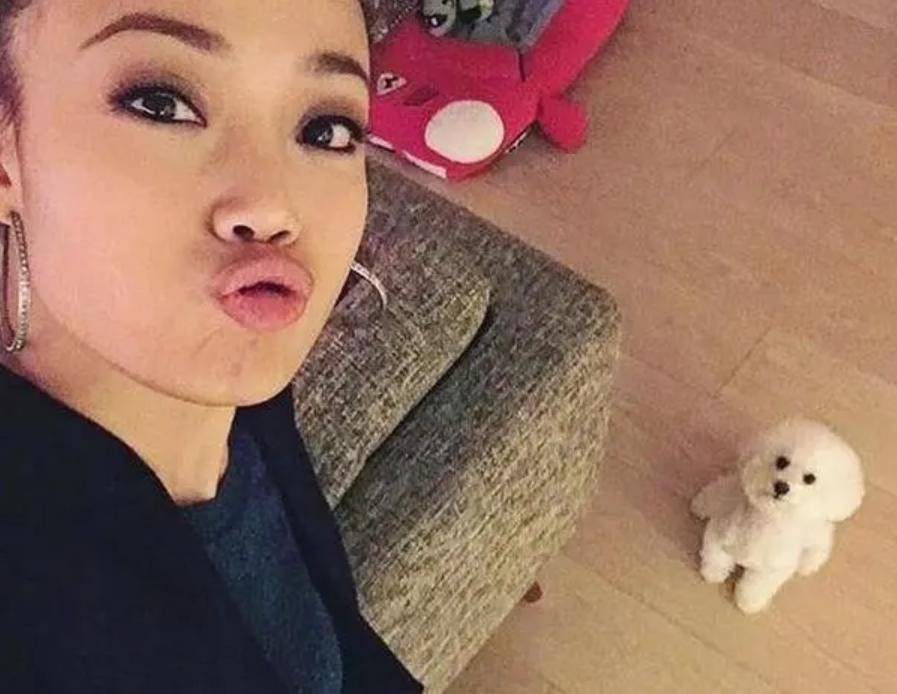 42-year-old Joey Yung and a dog tongue kiss, netizens complain that it ...