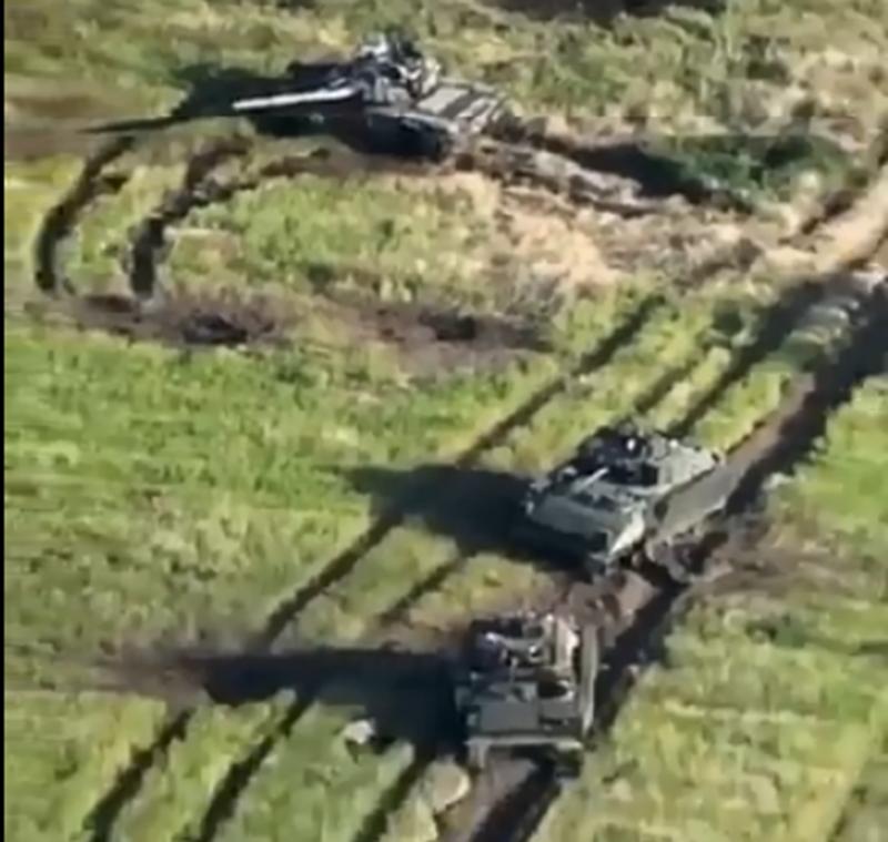 The Russian army destroyed 2 US-made heavy infantry fighting vehicles ...