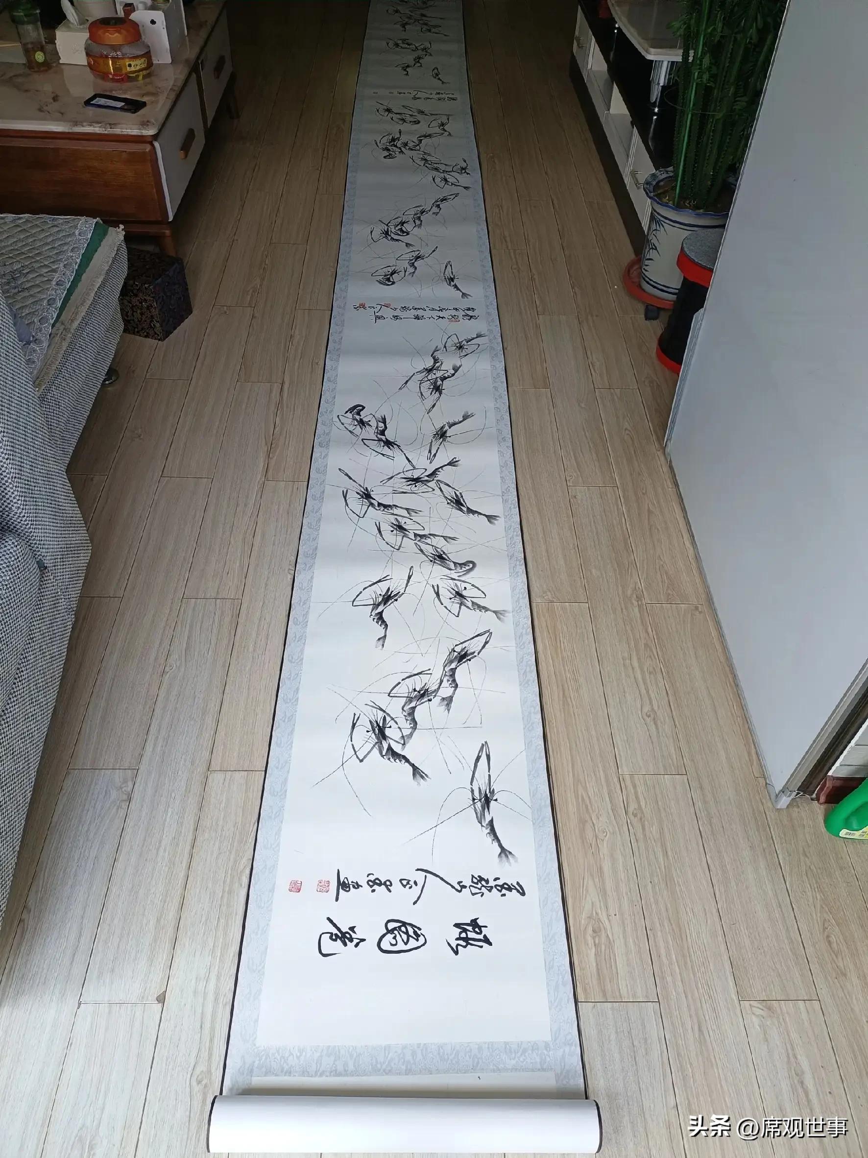 Li Zhengai's "Ink Shrimp Scroll" and "Painting and Calligraphy Album ...