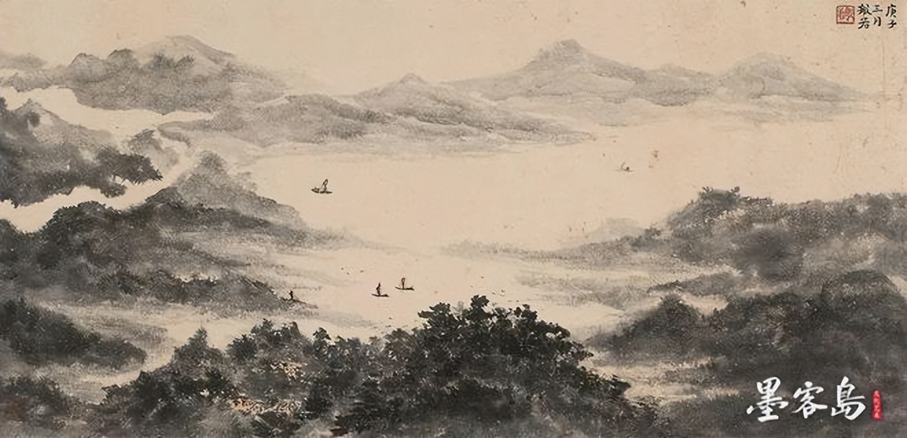 Huang Banruo's painting of Hong Kong: the framing is grand and the ...