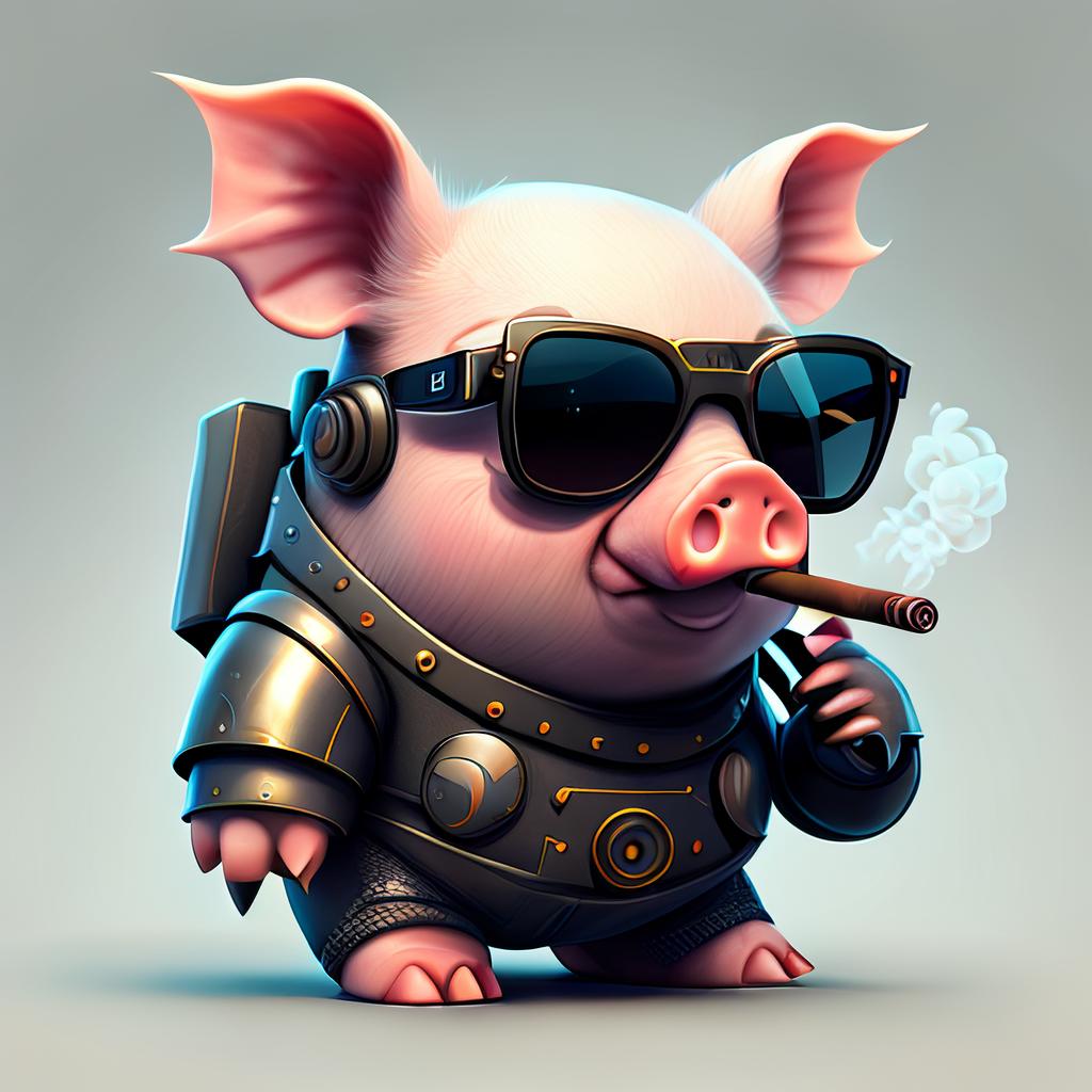 Cartoon pig series - iNEWS