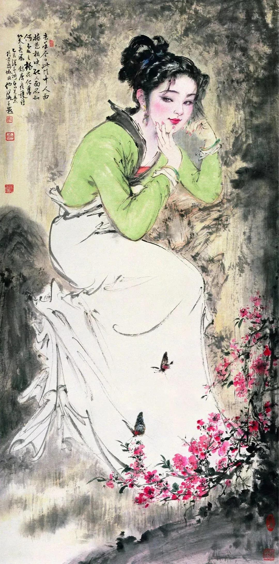 Graceful and Beautiful: Appreciation of Ink Beauty Paintings by Bai ...