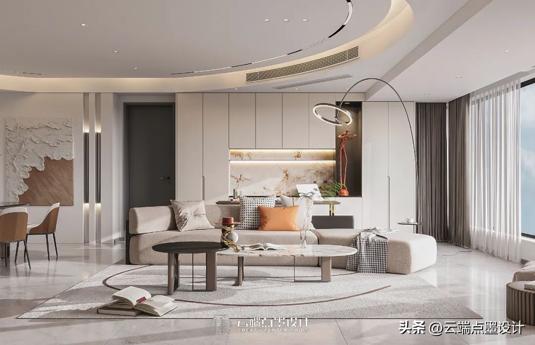 140 square meters of modern style in black and white tones - iMedia