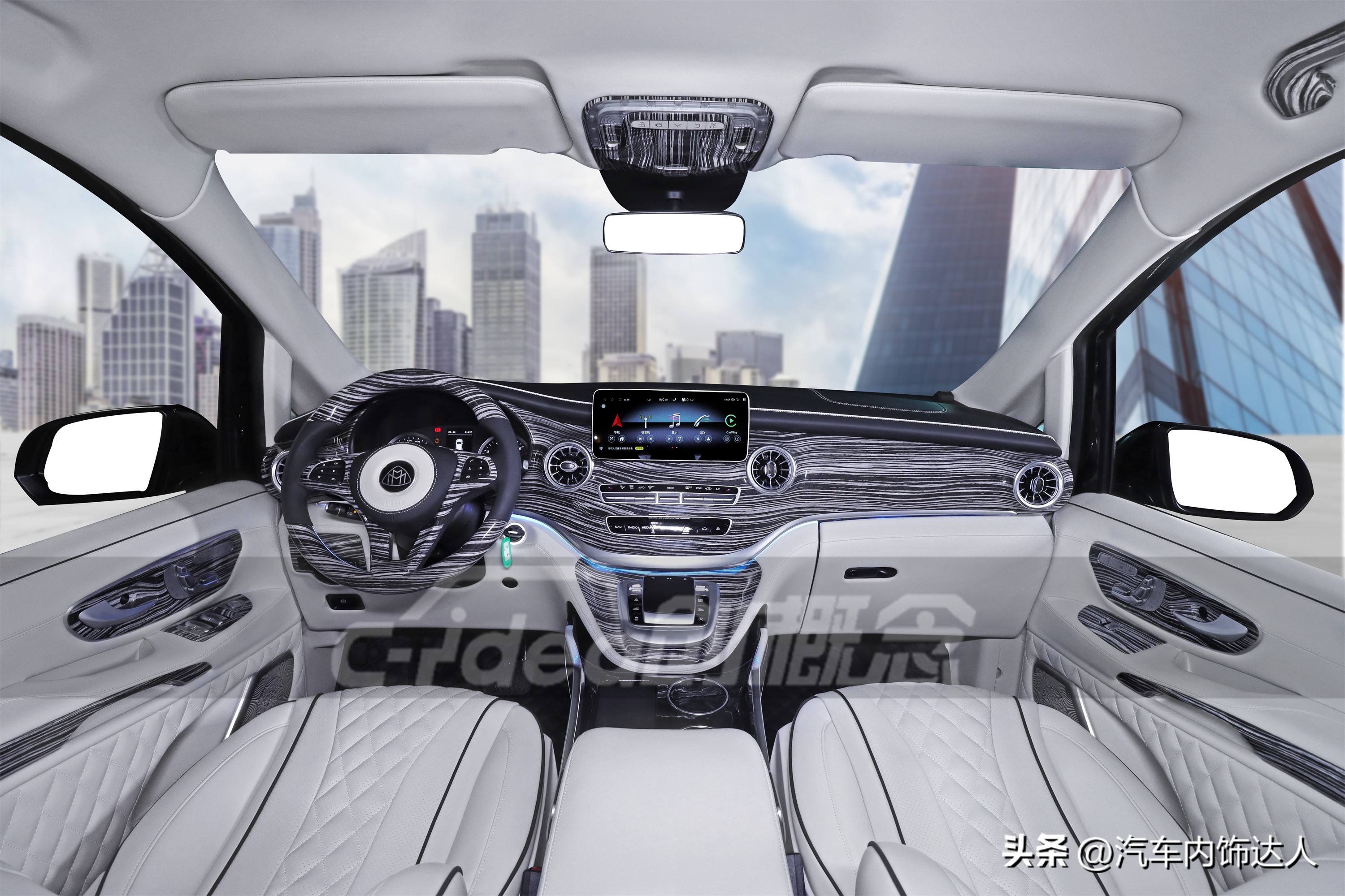 Mercedes-Benz Vito refits luxury airline seats, and the rear row is ...