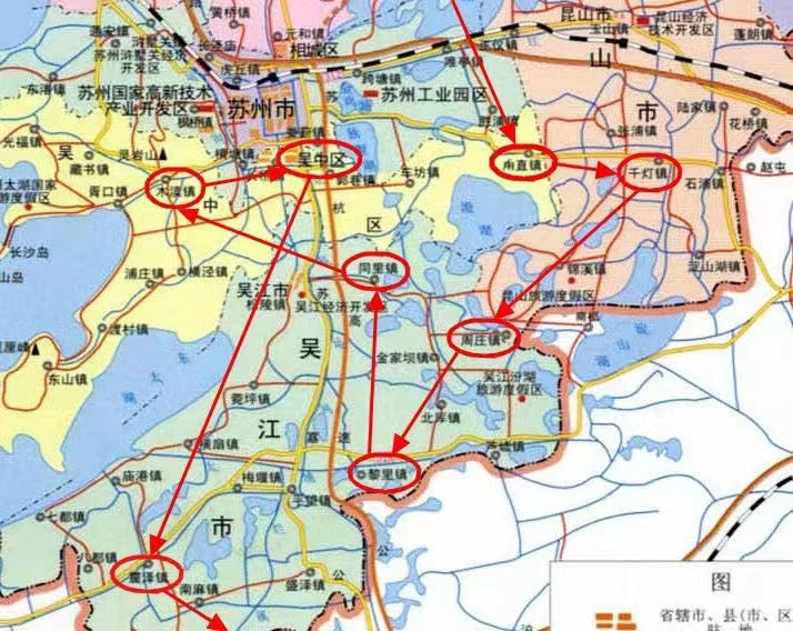 Travel around the head station of Bagu Town in southern Jiangsu and ...