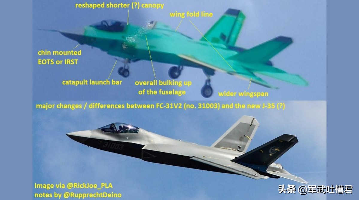 In-depth interpretation of the new photos of J35, in addition to the turbofan 19, there are ...