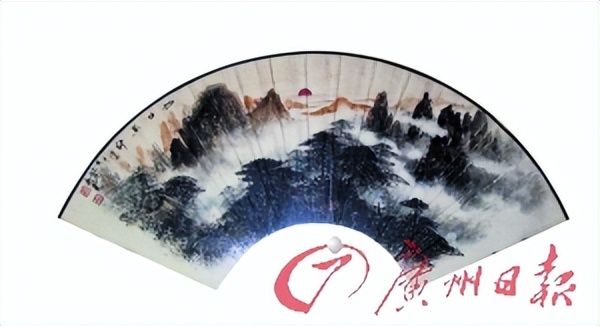 The fan is a collection of calligraphy, painting, art and auspicious ...