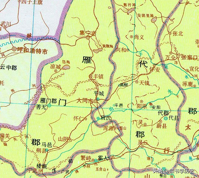 Through the map, understand the historical changes of Datong City ...