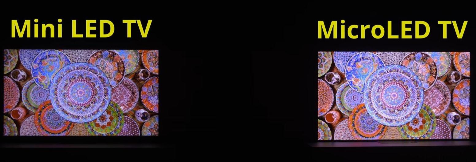 Comparison of Samsung MICROLED and MINILED TVs on the same screen - iMedia
