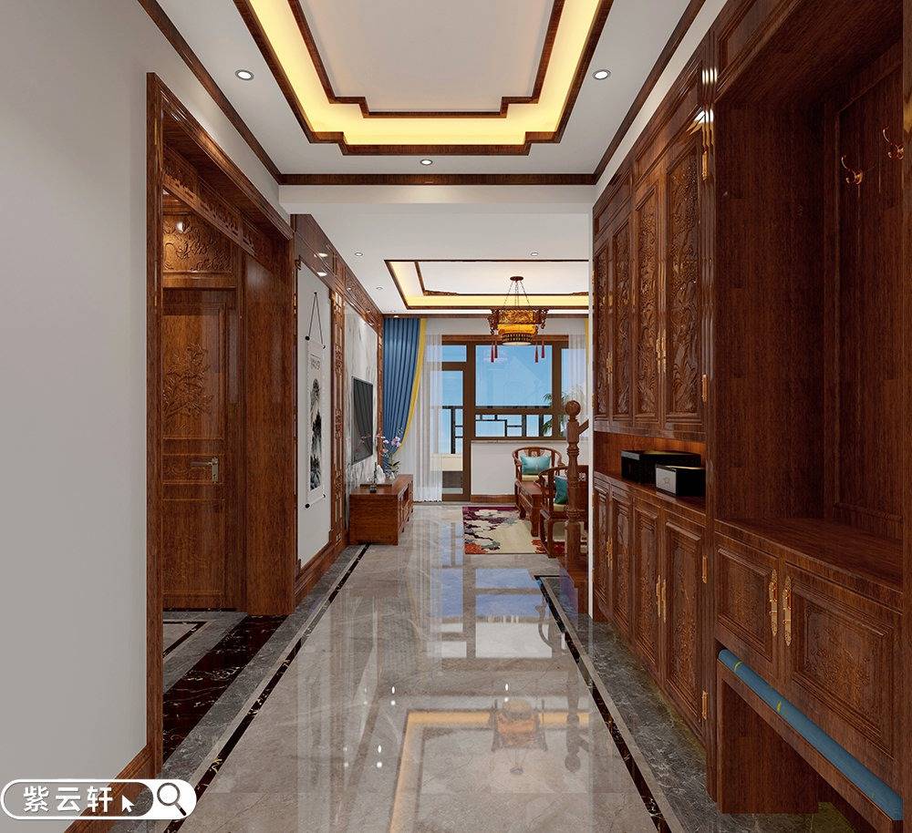 The decoration of Chinese-style villas in Beijing shows the expressive ...