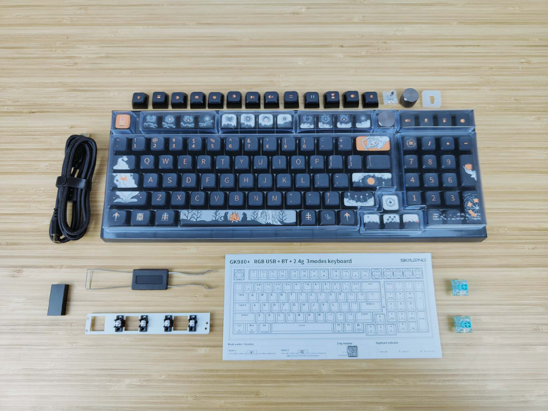 Three-mode, flick Gasket, highly playable SKYLOONG 98-key customized ...