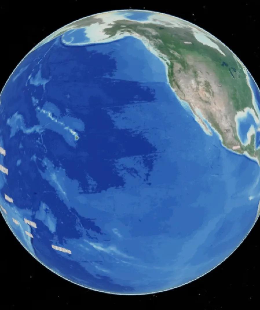 It is 9900 kilometers long and 5200 kilometers wide! How big is the ...