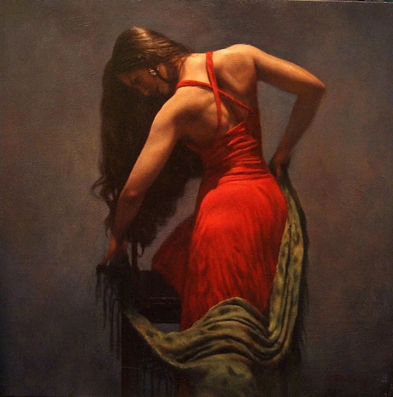 British painter Hamish.Blakely flamenco dance girl works appreciation - iNEWS