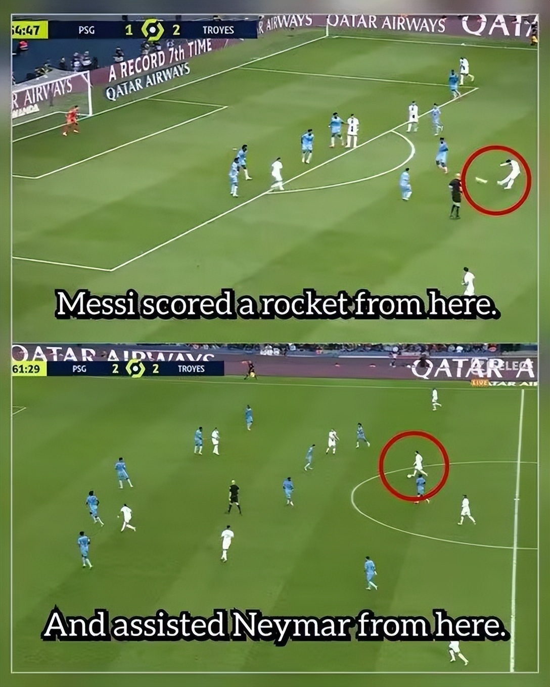 Messi's magical night!5-minute pass shot, madly brushed N record ...