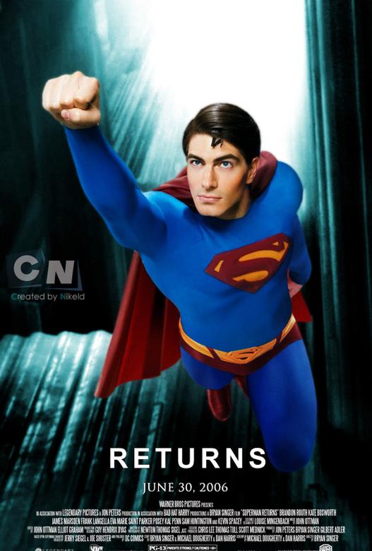 The movie "Superman Returns" Superman as a classic superhero image - iMedia