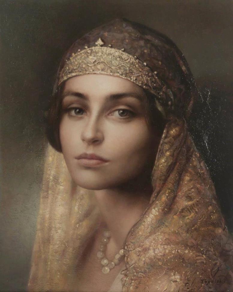 Polish contemporary painter Piotr Topolski portrait oil painting works ...