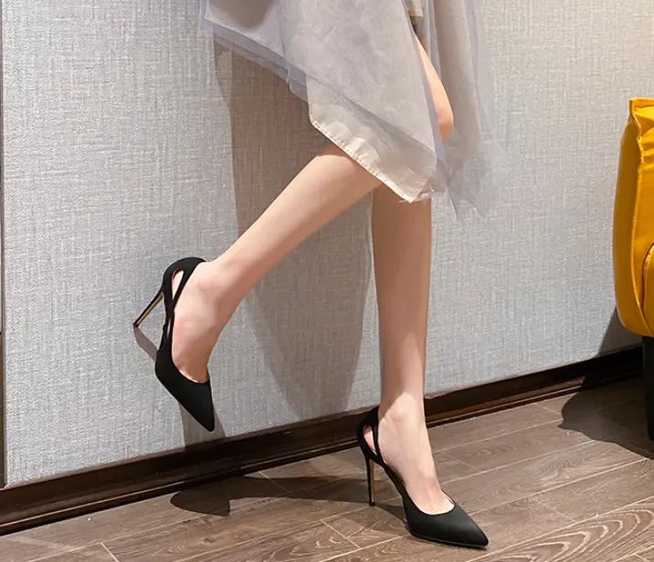 Professional elites wear beautiful high heels to show their graceful ...