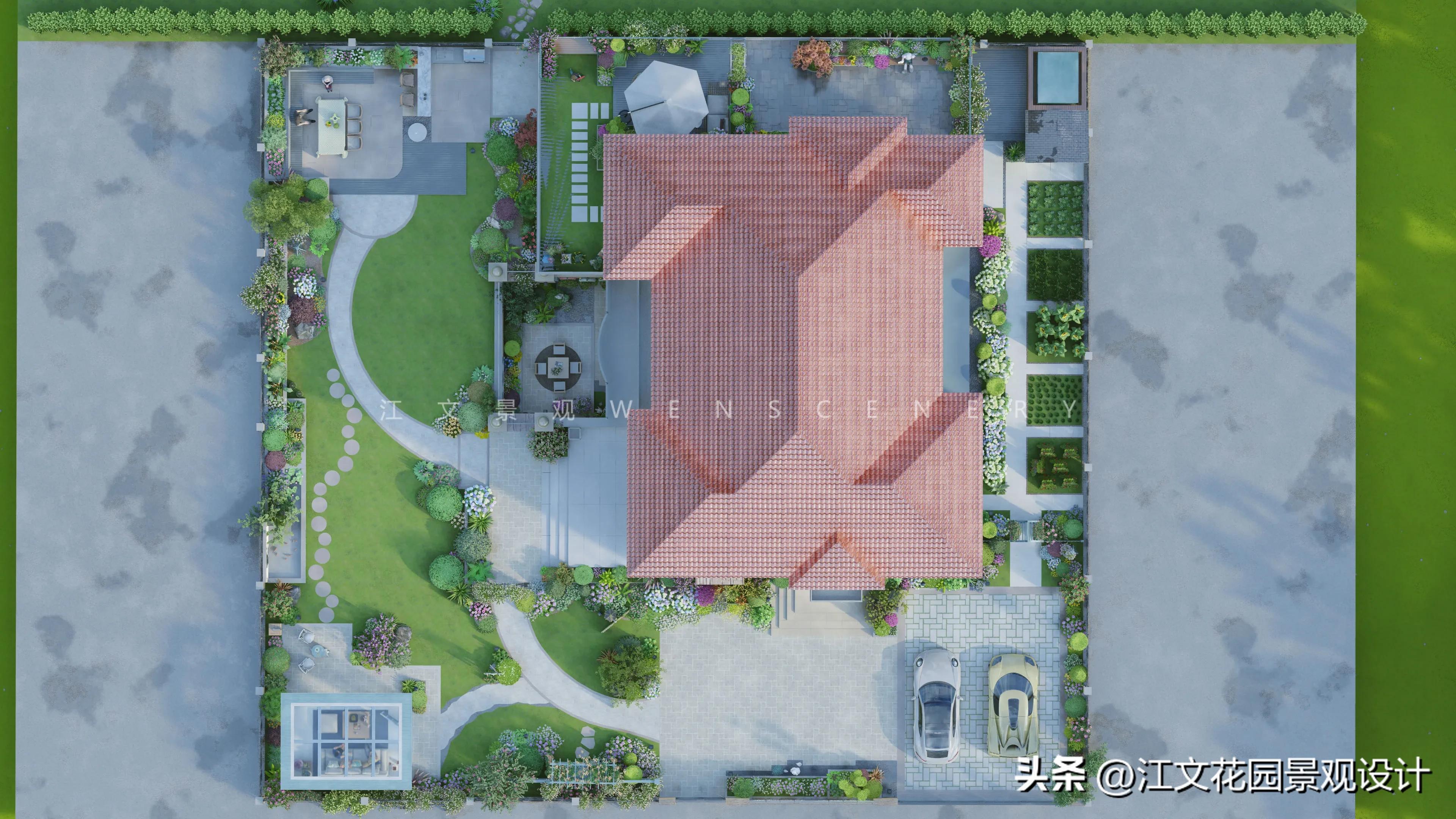 600 square meters of Shanghai English garden design - iNEWS