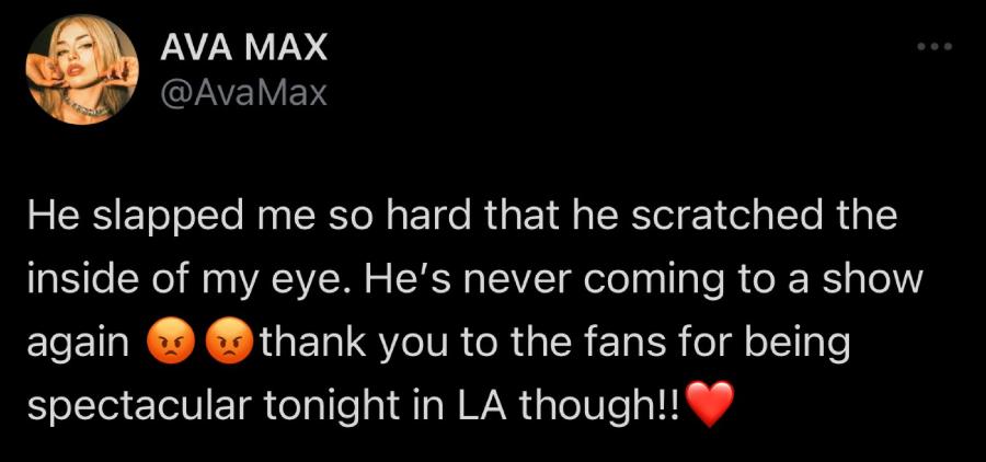 Ava Max concert was slapped by fans, eyes were poked... - iMedia