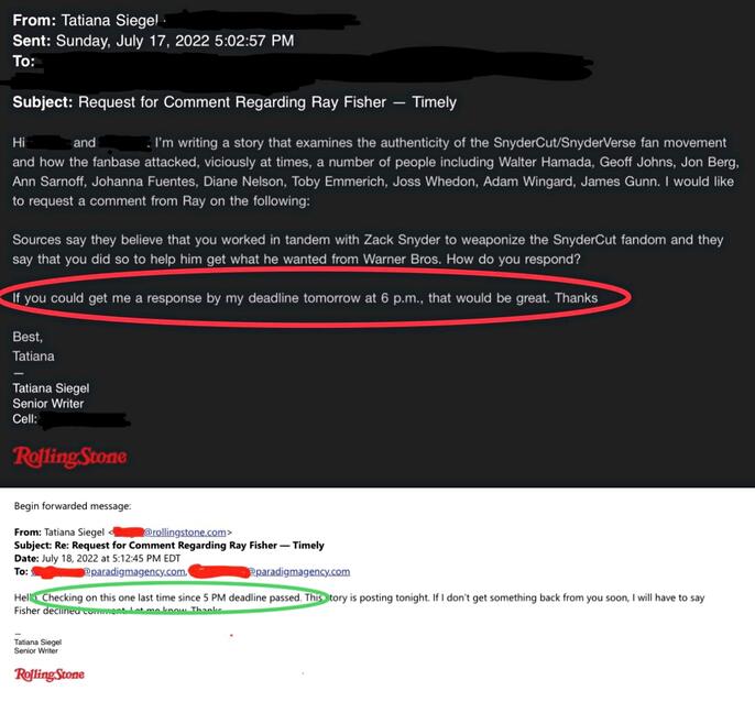 Repeat offender (Rolling Stone) media rumors to refute rumors!Justice ...