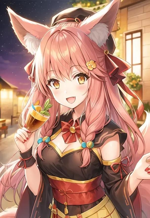 〖AI Painting〗-Little fox demon will be a magic second-dimensional girl ...