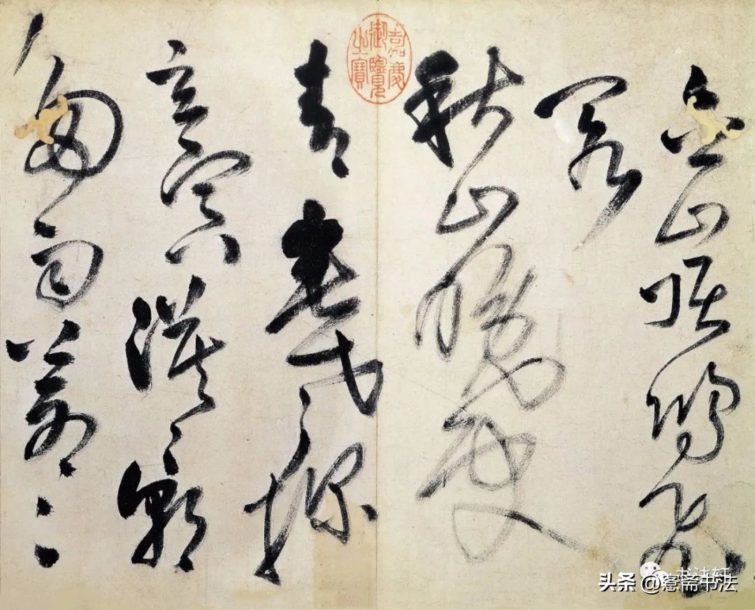Wang Duo's cursive script has 5 self-written poems, which are full of ...