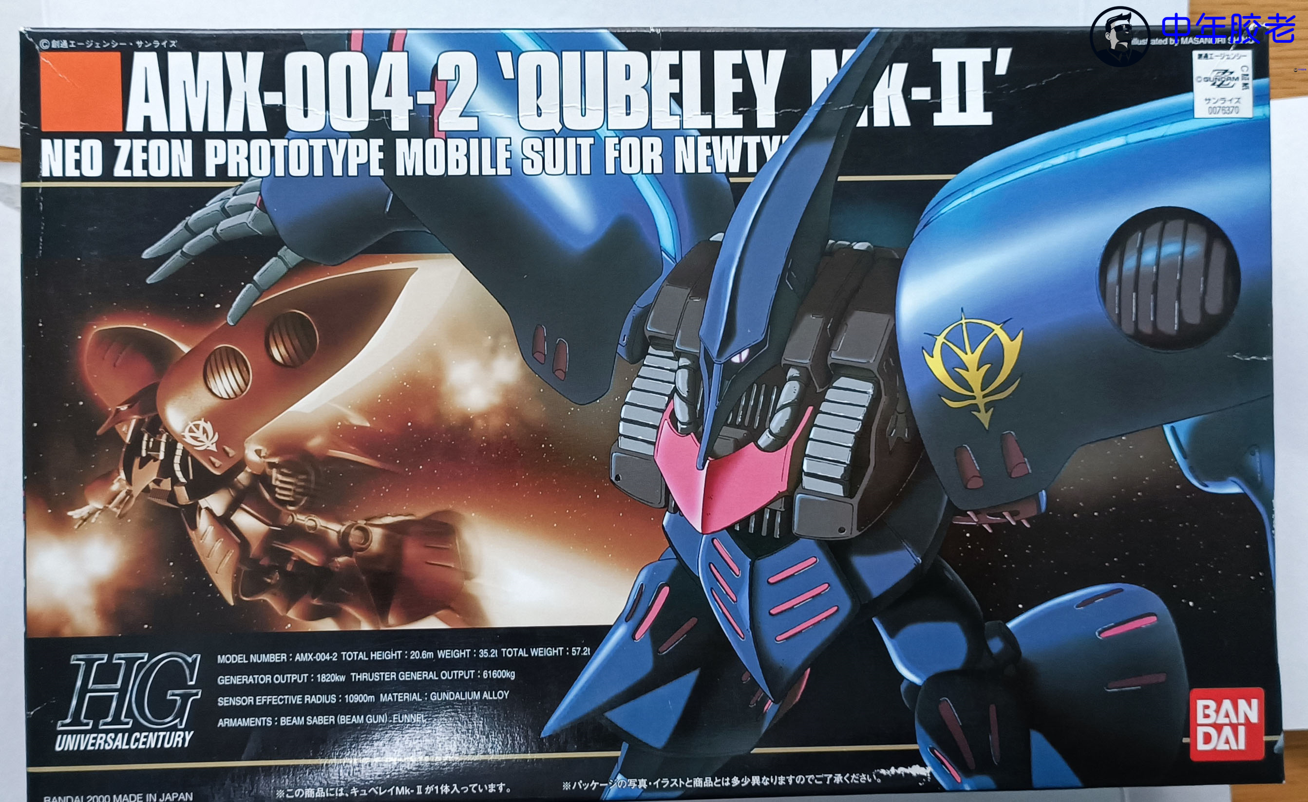 中年膠老 萬代 HGUC 011 AMX-004-2 QubeleyMk-II 藍色卡碧尼 - 頭條匯