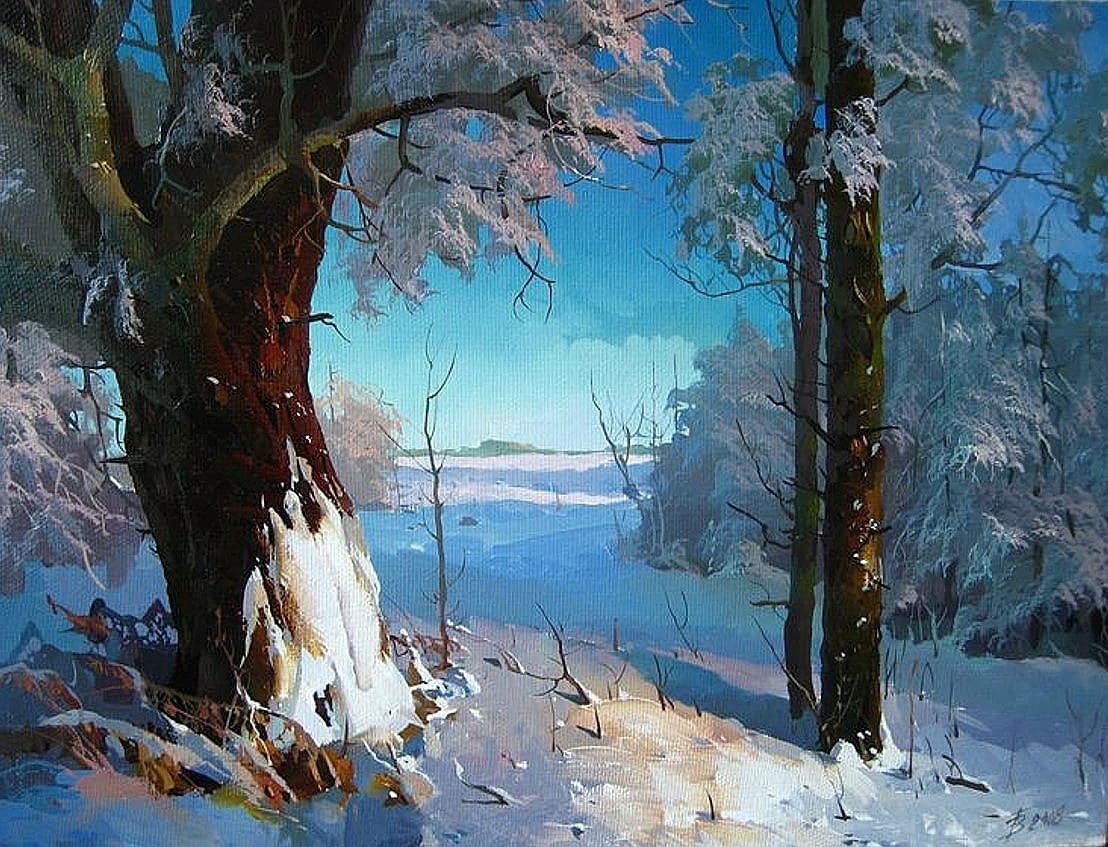 Russia Victor.Bykov (Victor. Bykov) oil painting forest - iNEWS