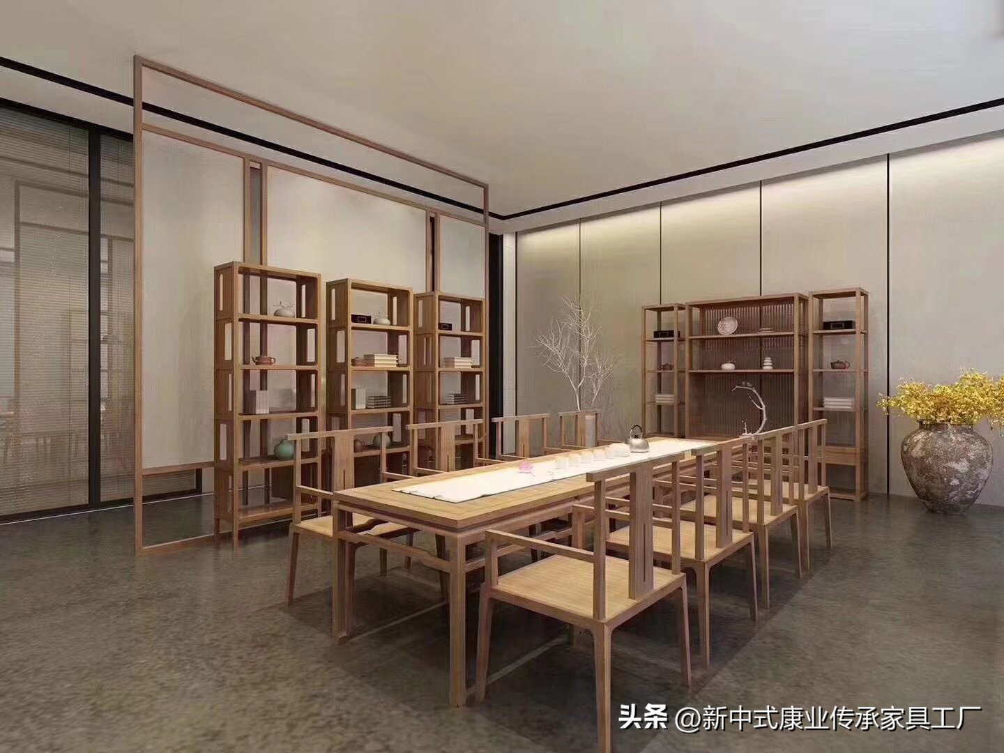 Simple and elegant tea room, pursuing the beauty of artistic conception ...