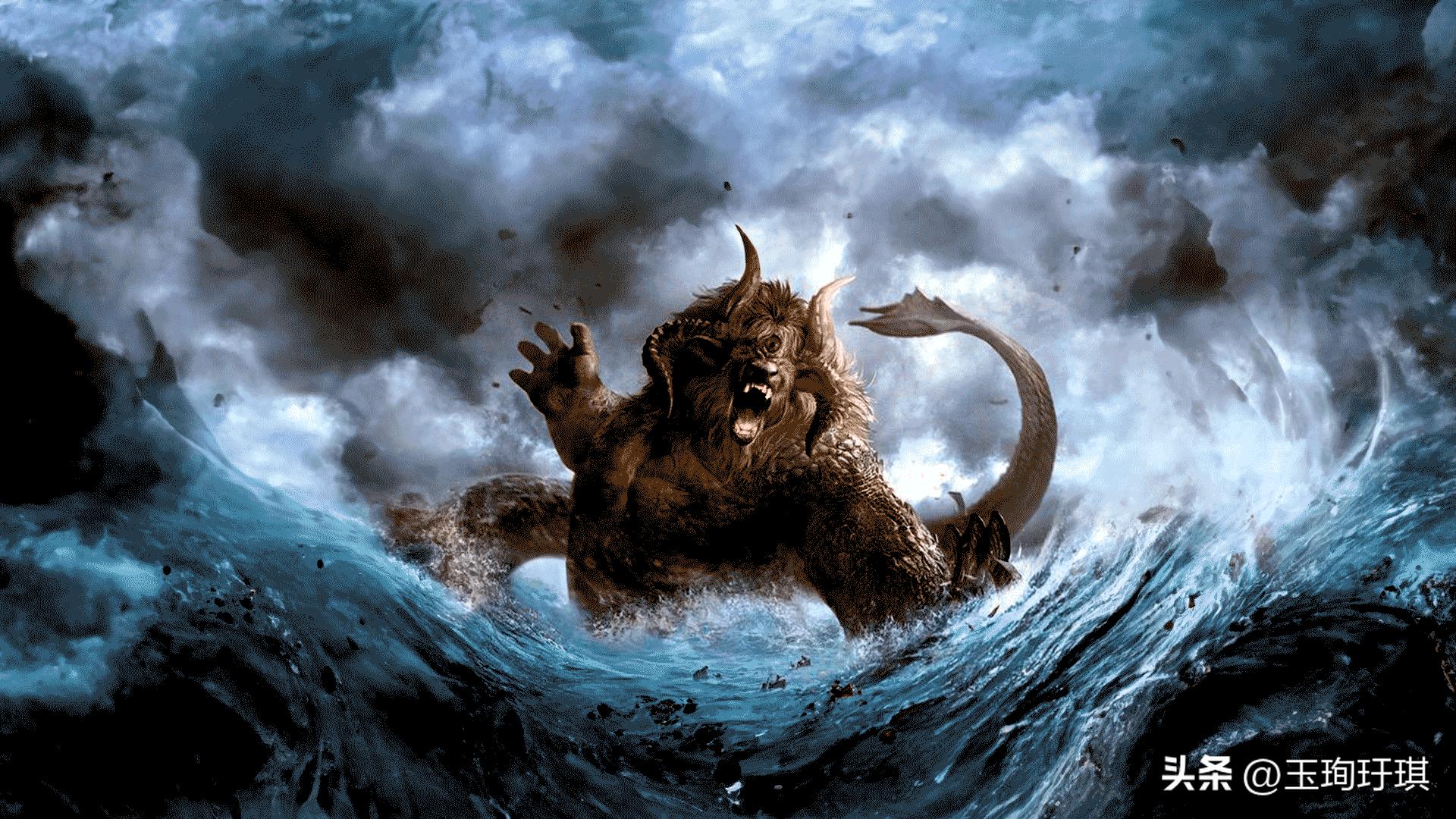 Shan Hai Jing Strange Beast: Kui Niu, shaped like a bull, its voice is ...