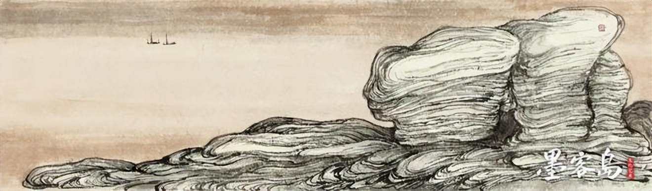 Huang Banruo's painting of Hong Kong: the framing is grand and the ...