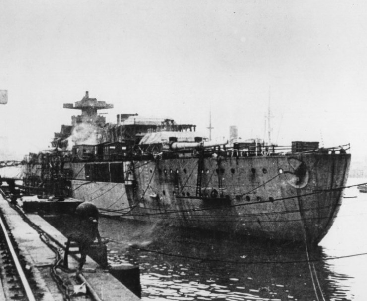 Full video record of the most powerful battleship of the Nazi Navy ...