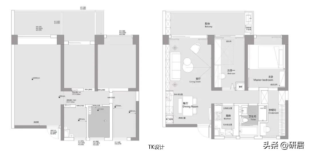 Mrs. Hangzhou posted a new home of 89 square meters, with a simple and ...
