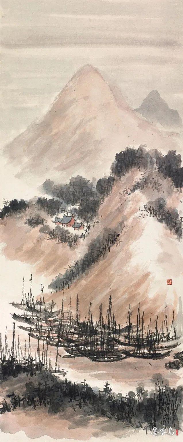 Huang Banruo's painting of Hong Kong: the framing is grand and the ...