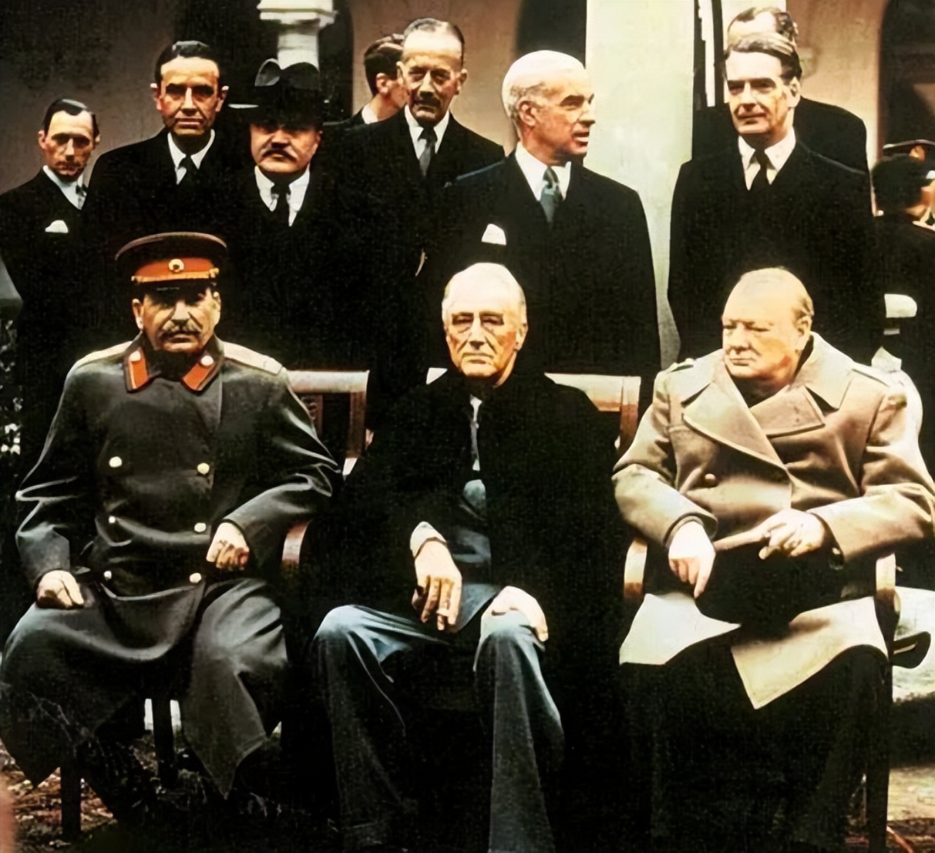 On February 4, 1945, the "Big Three" of Roosevelt, Churchill and Stalin ...