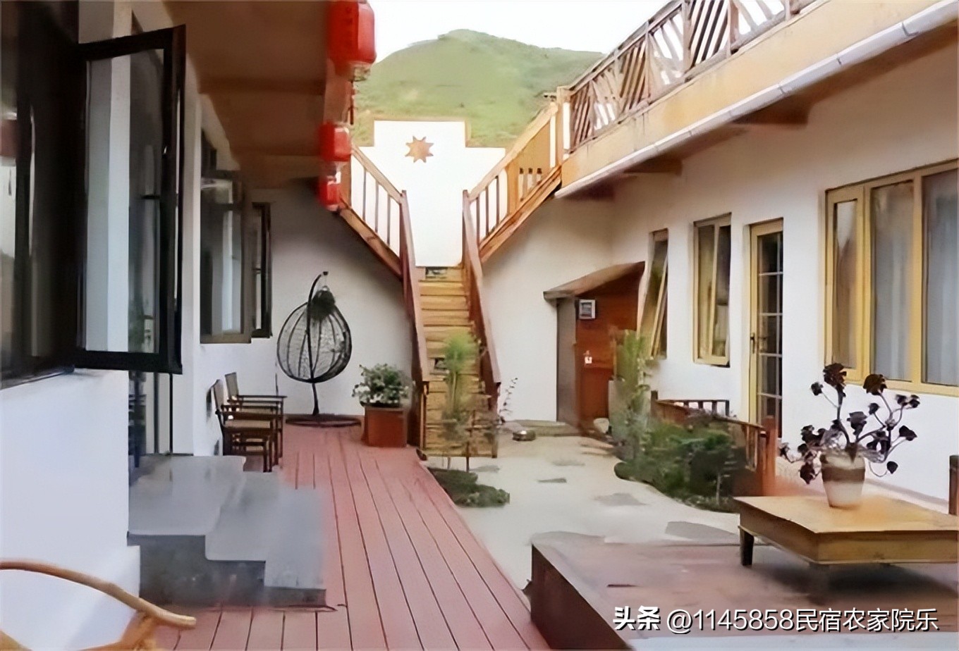 Beijing Huairou Erdao Care Mountain House B&B, unique shell wall hot ...