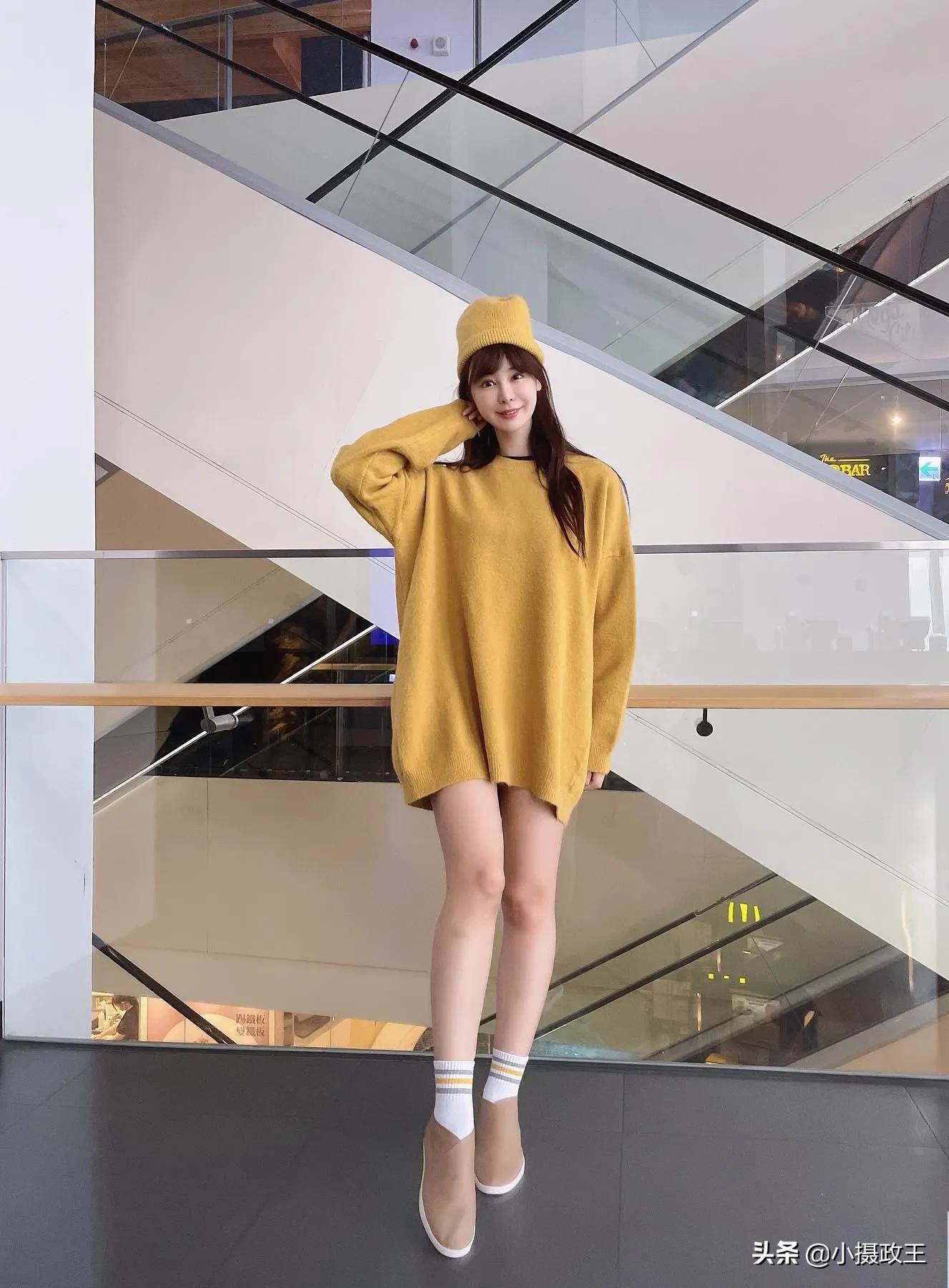 The long-legged sister Li Caiyi has a very sweet temperament - iNEWS
