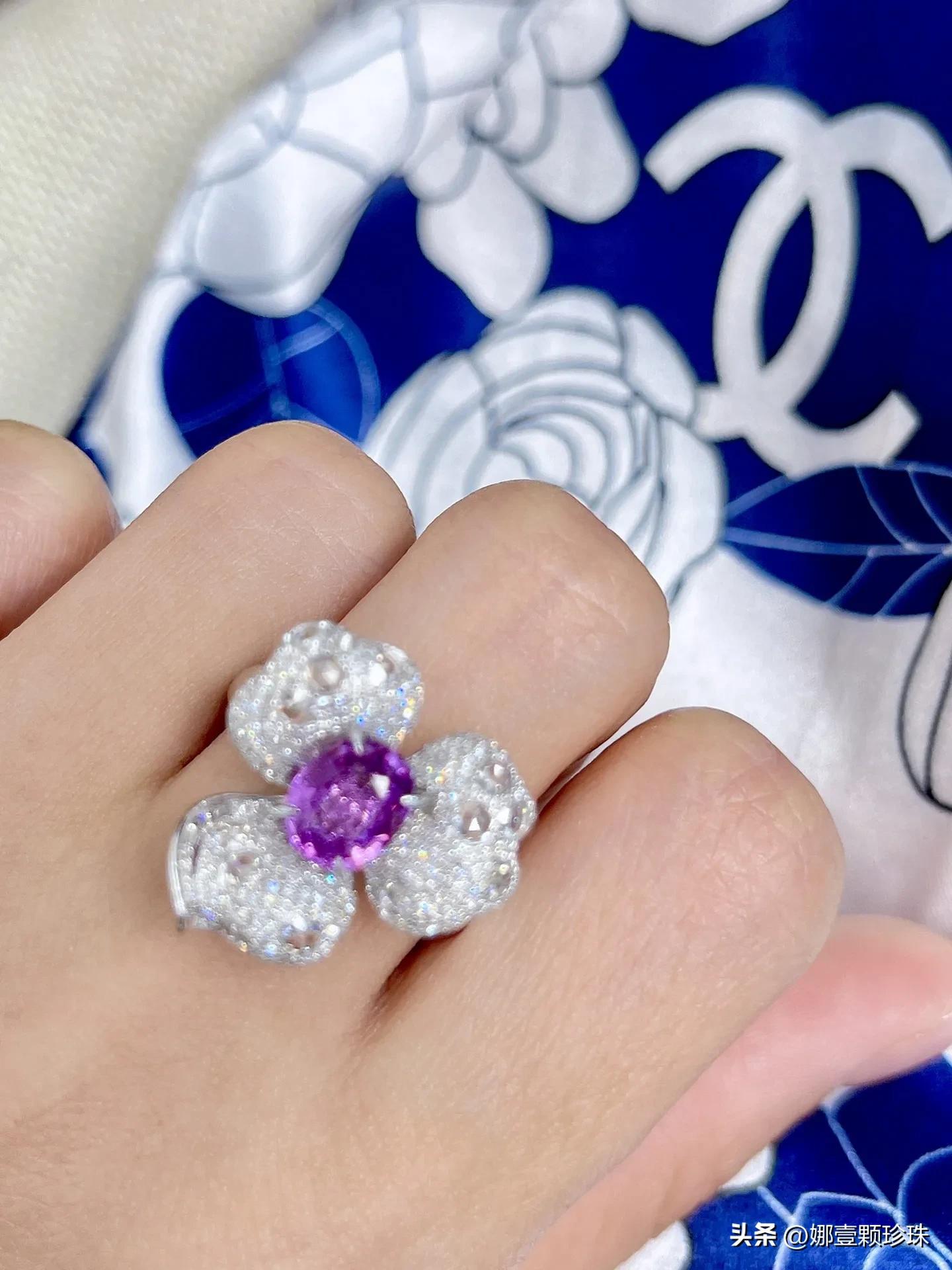 purple flower ring - iNEWS