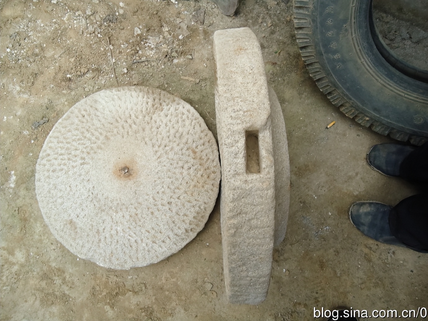 In 2010, a peculiar stone mill was excavated, which is presumed to be a ...