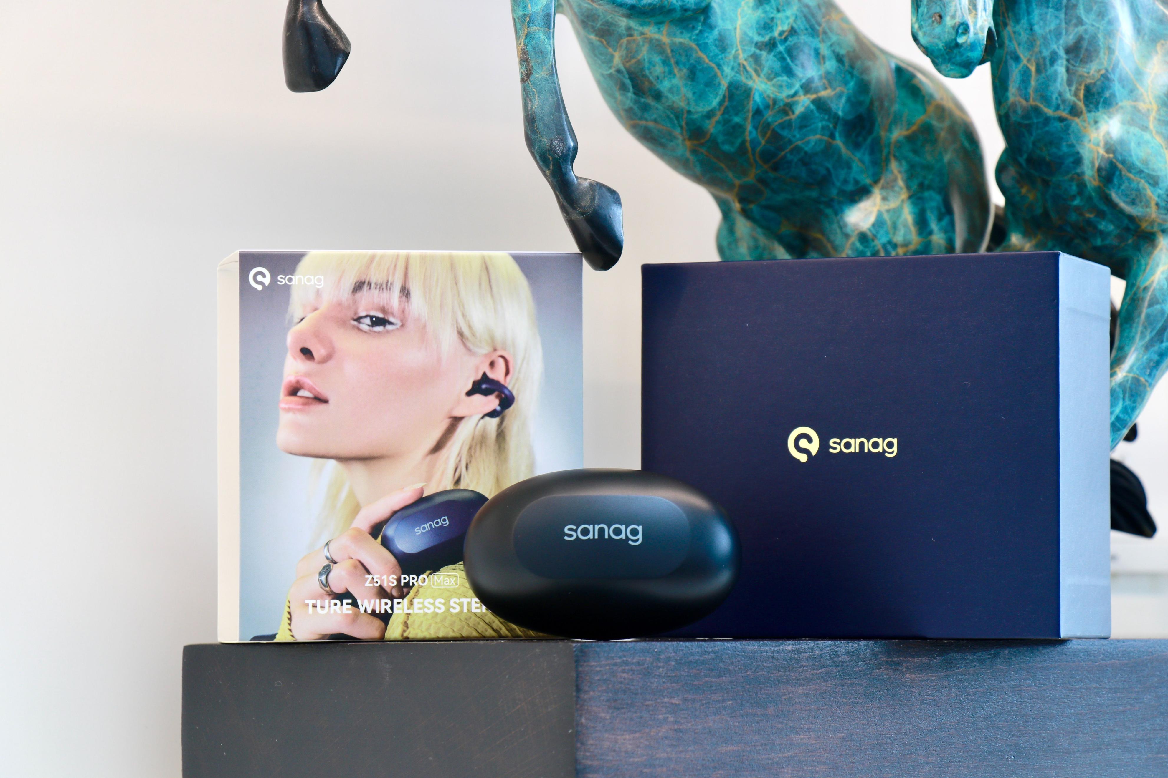 Sanag Senna Z51S Pro Max Bluetooth headset, open ear clip type wearing ...