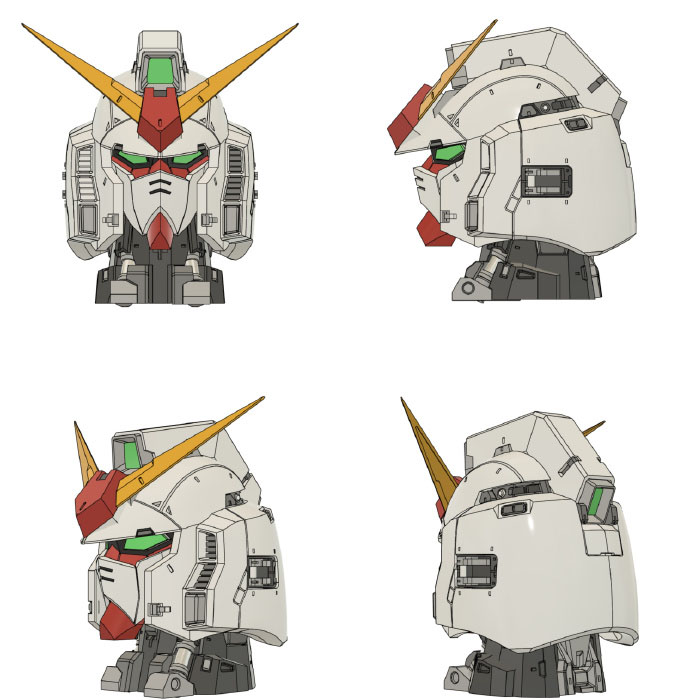 Increase the structure of the back spine, Mark Rabbit Gundam design - iNEWS